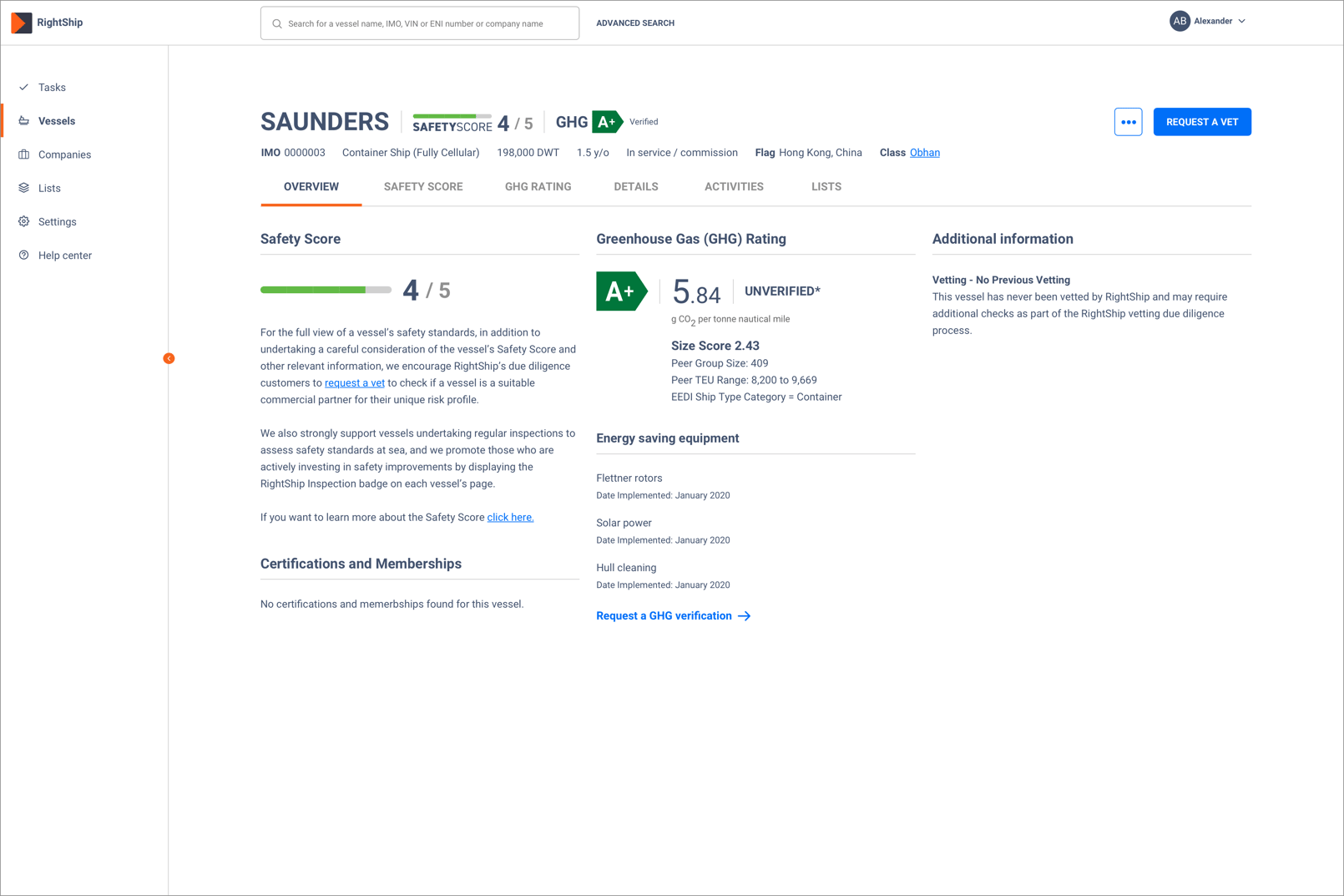 What is RightShip's Safety Score? | RightShip Help Center